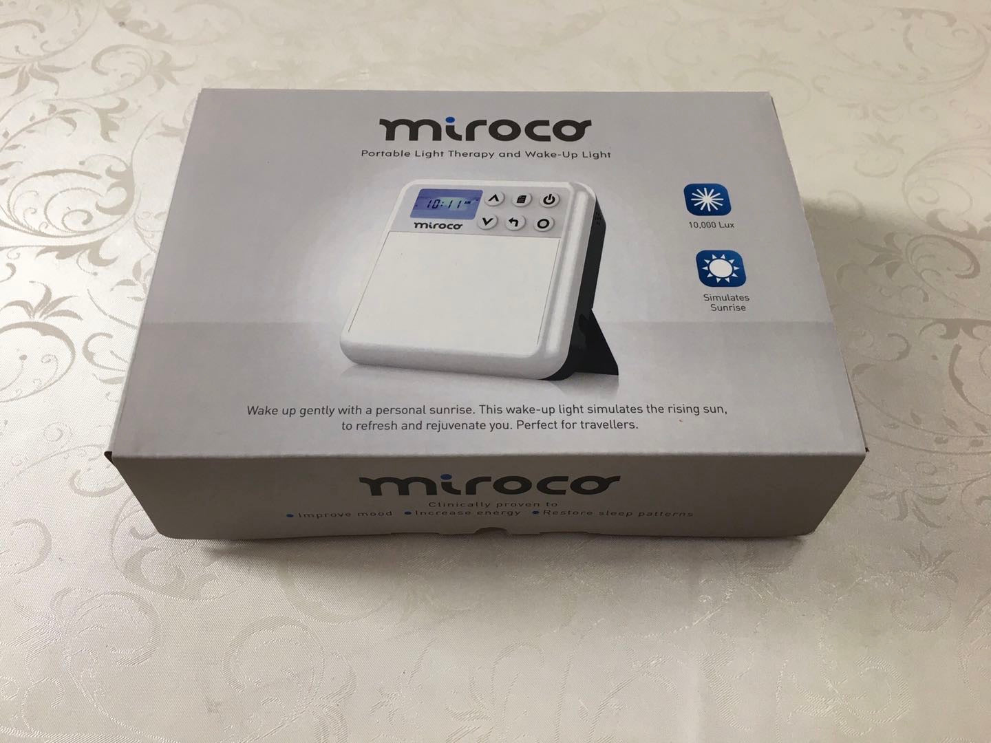 Built-in wake-up light alarm clock for constant fatigue – naturebright