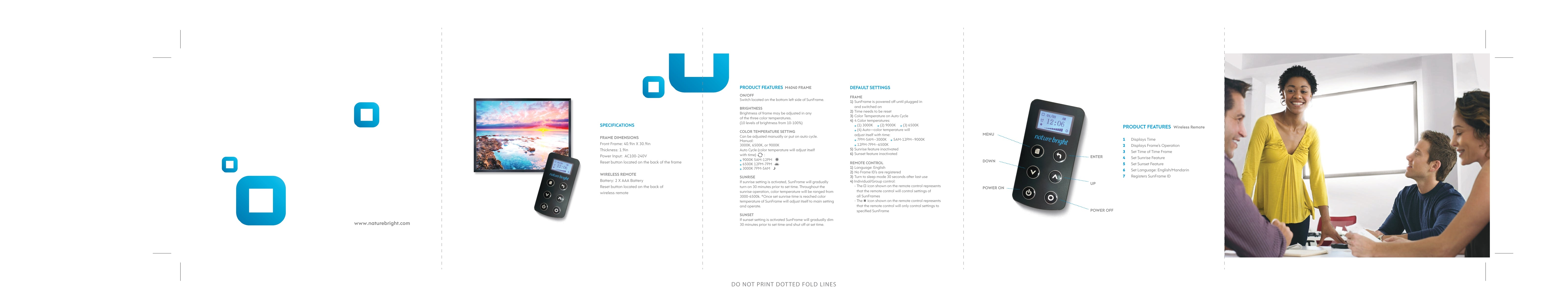 Sun Frame delivers a sophisticated level of light therapy – naturebright